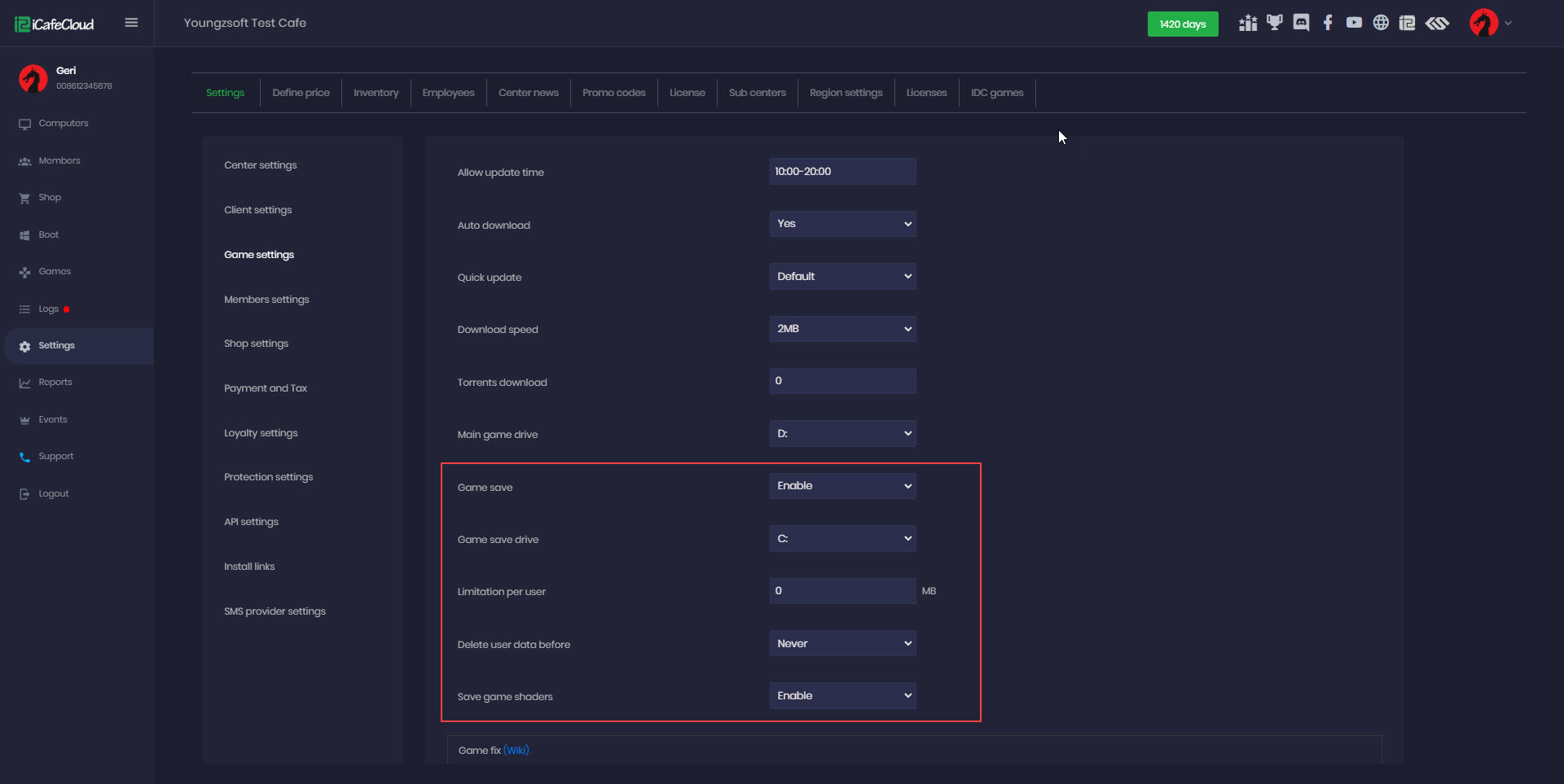iCafeCloud wiki - Set iCafeMenu fullscreen