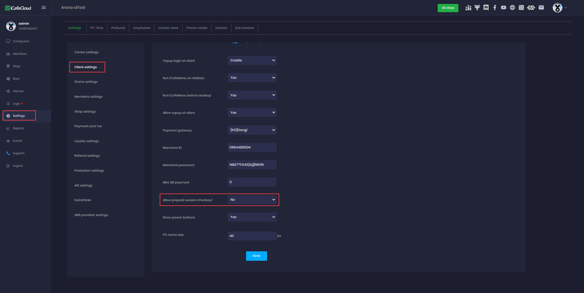 iCafeCloud wiki - Server Remote Control